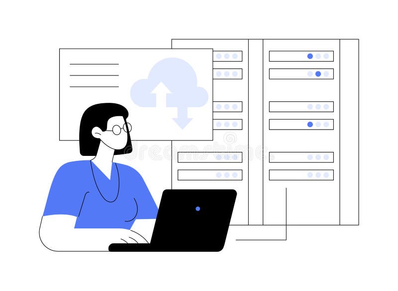 Data Entry Services Abstract Concept Vector Illustration. Stock ...