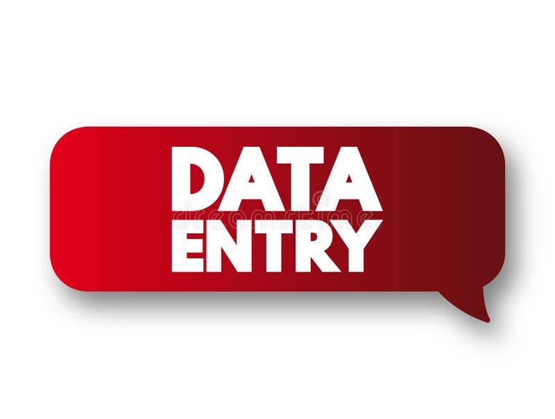 Data Entry Text Button on Keyboard, Concept Background Stock Photo ...