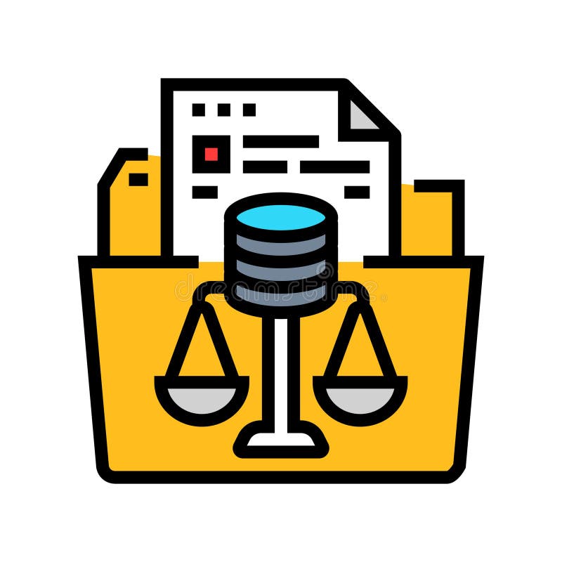 Data Ethics Ethical Ai Color Icon Vector Illustration Stock Vector ...