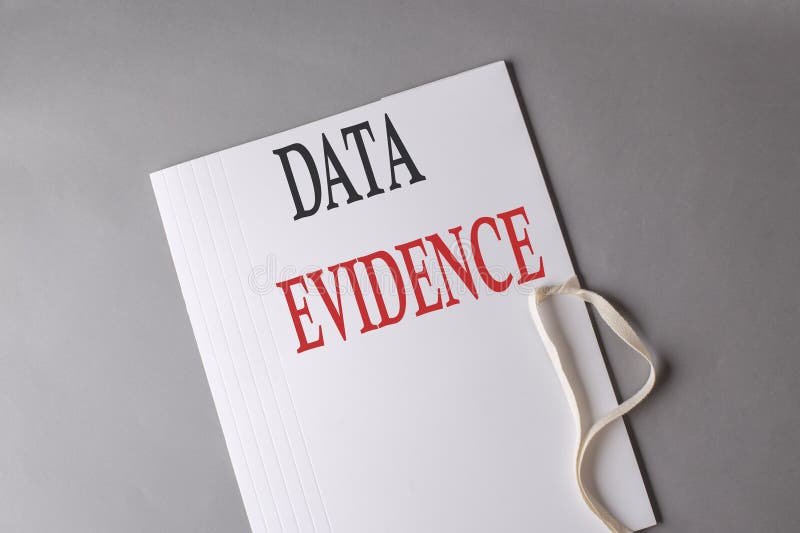 Evidence Text Concept Button on Keyboard for Presentations and Reports ...