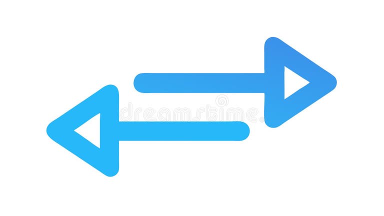Data Exchange Arrows Vector: Bidirectional Flow Transfer, Vector Design ...