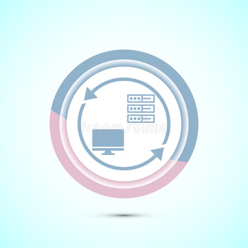 Data Exchange Icon Design Illustration, Data Transfer Sign for Apps and ...