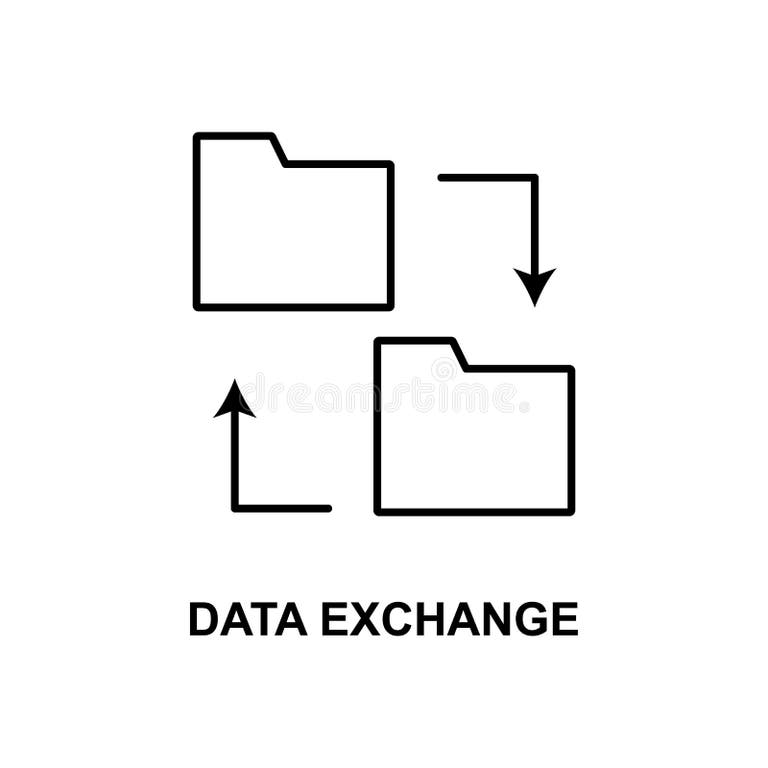 Data Exchange Icon. Element of Technologies Icon with Name for Mobile ...