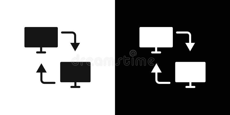 Data Exchange Icon Logo Set Vector Stock Vector - Illustration of grey ...