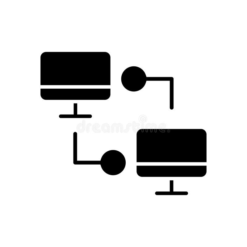 Data Exchange Icon Vector. Data Transfer Illustration Sign. Server ...