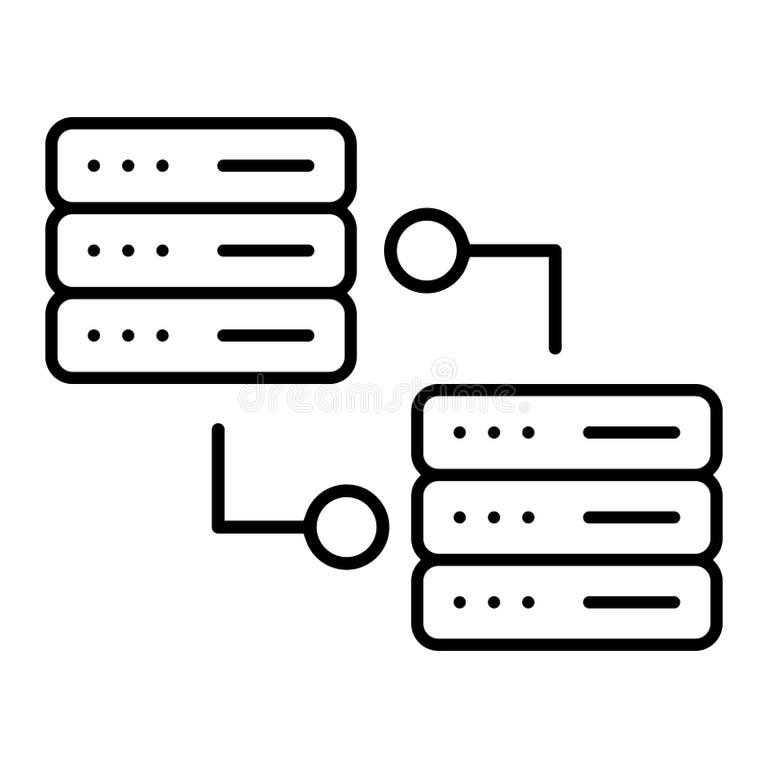 Data Exchange Icon Vector. Data Transfer Illustration Sign. Server ...