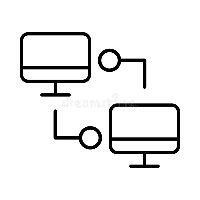 Data Exchange Icon Vector. Data Transfer Illustration Sign. Server ...