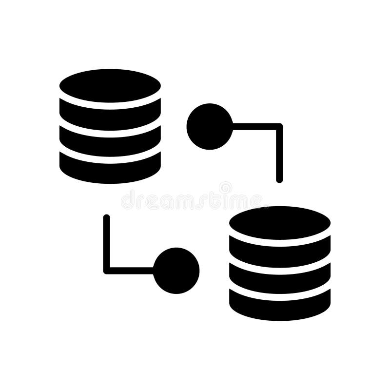 Data Exchange Icon Vector. Data Transfer Illustration Sign. Server ...
