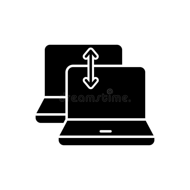 Data Exchange Icon Vector. Transfer Information Illustration Sign. File ...
