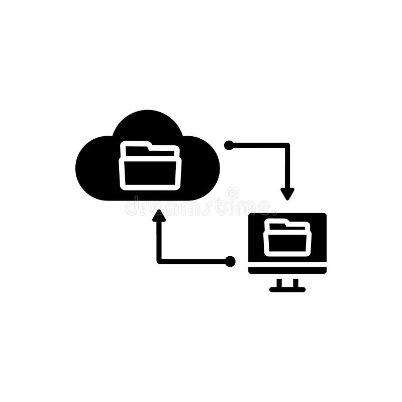 Data Exchange Icon Vector. Transfer Information Illustration Sign. File ...
