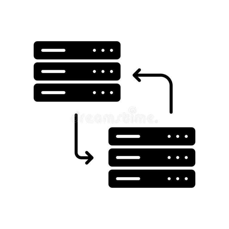 Data Exchange Icon Vector. Transfer Information Illustration Sign. File ...