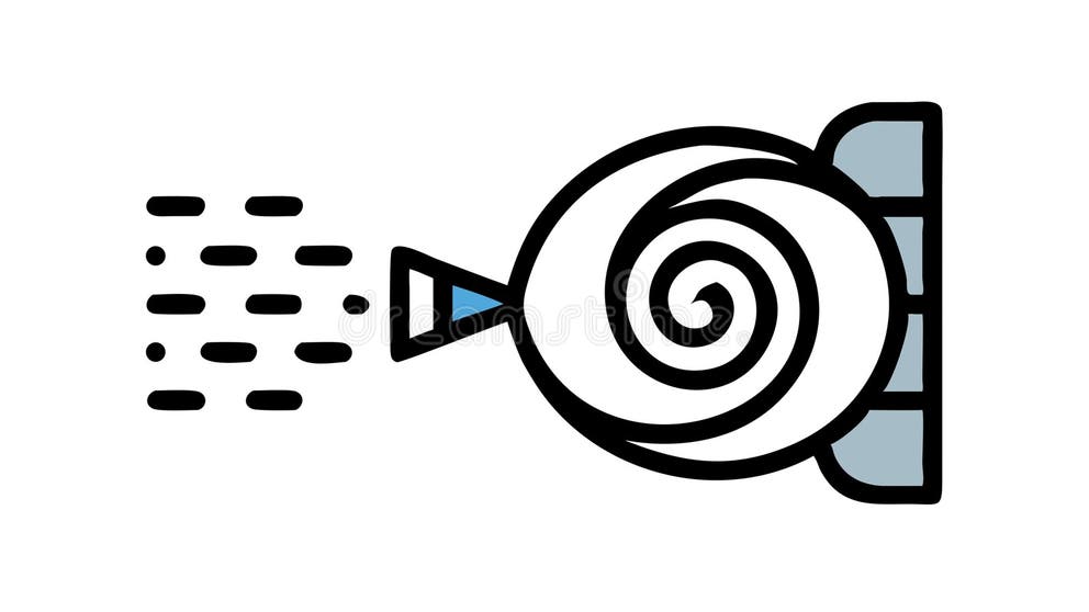 Data Extraction Spiral Flow Vector. Information Processing Icon. Vector Design Generative AI ...