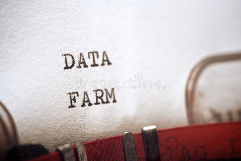 Data farm concept stock photo. Image of phrase, software - 258330784