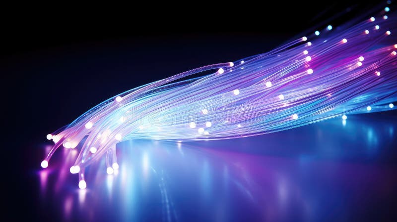 Data Fiber Optic Cable White Background Stock Illustration ...