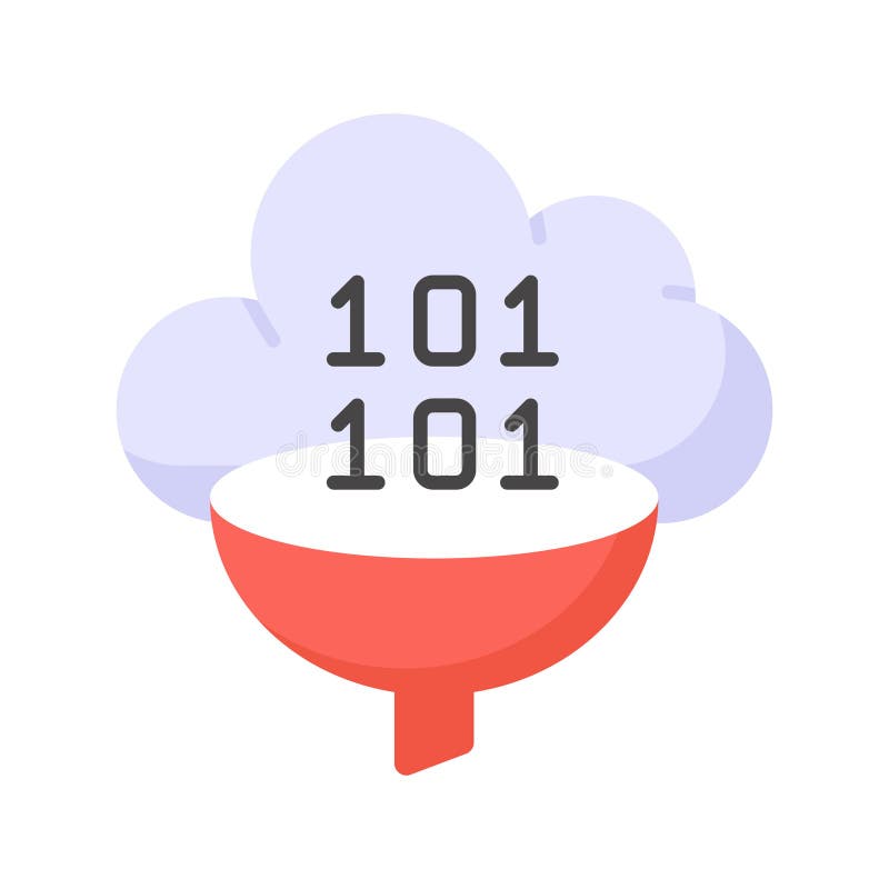 Data Filtering Vector Design in Trendy Style, Concept Icon of Data ... Data Filtering Vector Design in Trendy Style, Concept Icon of Data ...