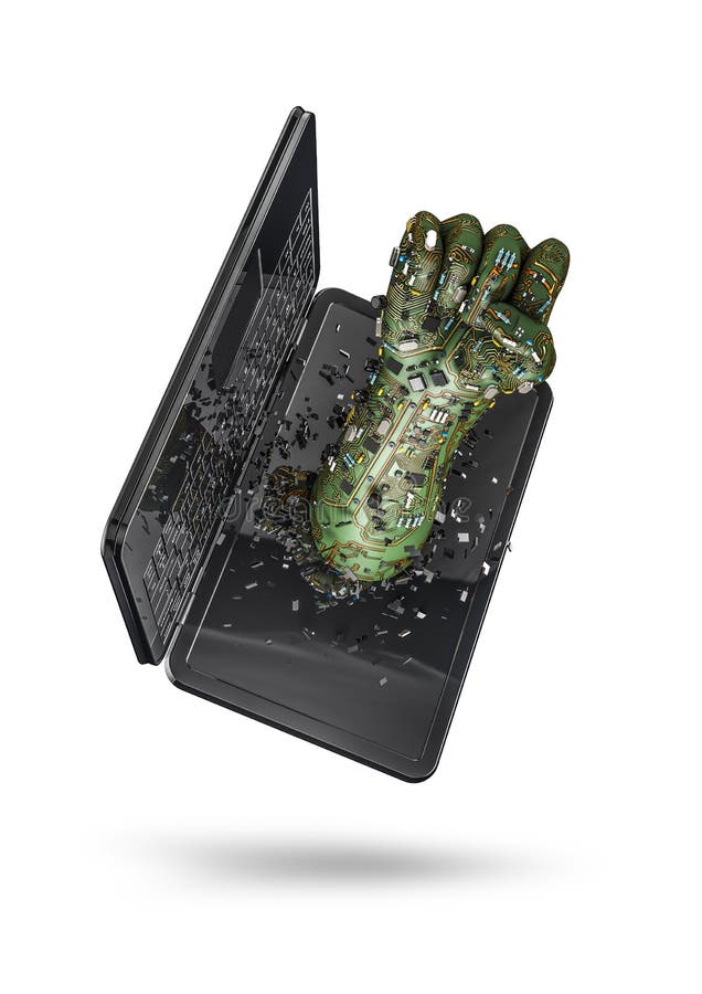 Data fist tablet stock illustration. Illustration of hardware - 32604152
