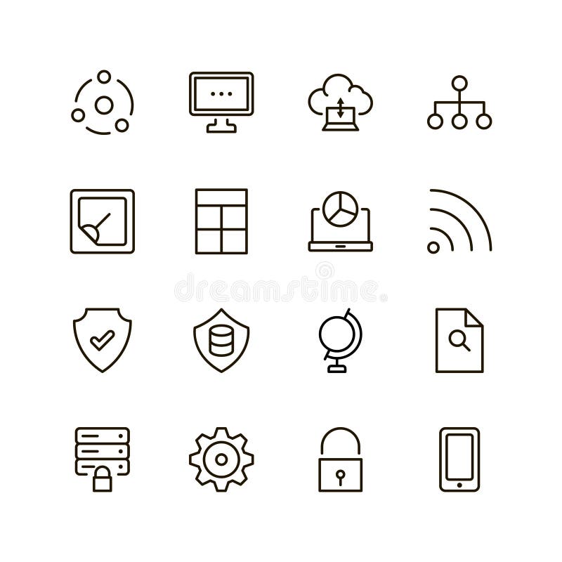 Data flat icon stock vector. Illustration of icon, hosting - 102908362