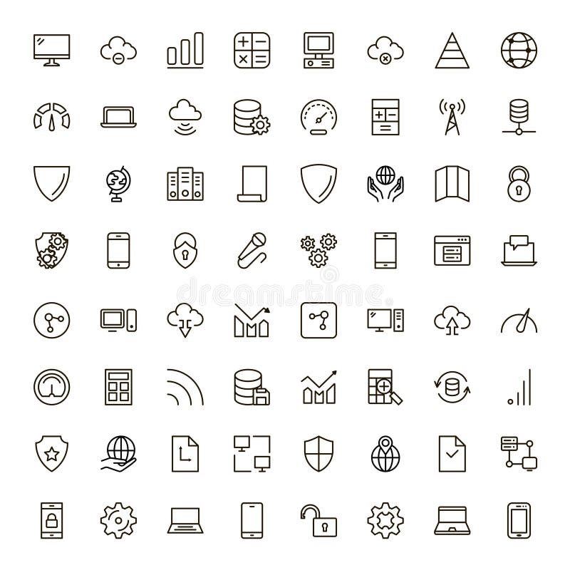 Data flat icon stock vector. Illustration of background - 133780038