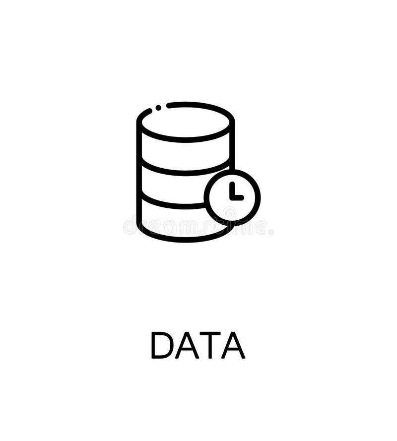 Data flat icon stock illustration. Illustration of database - 85141230