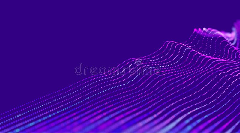 Data Flow Abstract Vector Illustration. Information Stream. Technology ...