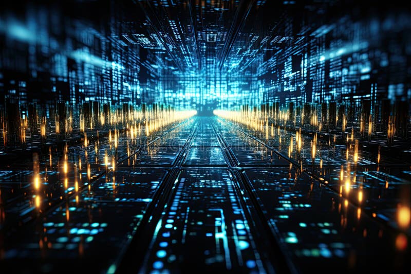 Data flow, Ai concept stock photo. Image of structure - 320776116