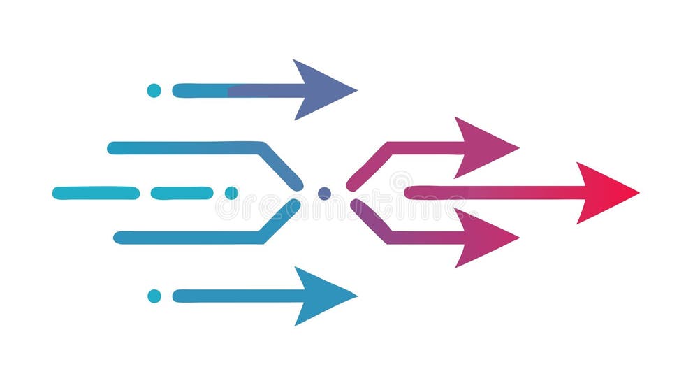 Data Flow Arrows Input Output Process Vector, Vector Design Generative AI Stock Vector ...
