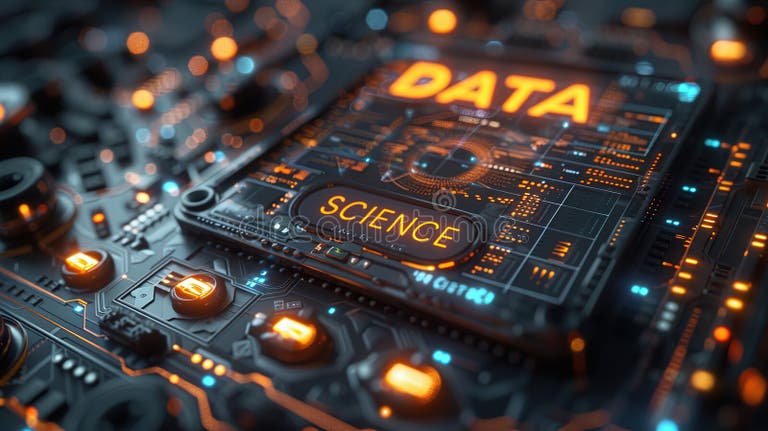 Data Flow Concept, Big Data Technology and Data Science Illustration ...
