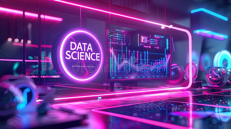 Data Flow Concept Big Data Technology And Data Science Illustration Visualizing Complex