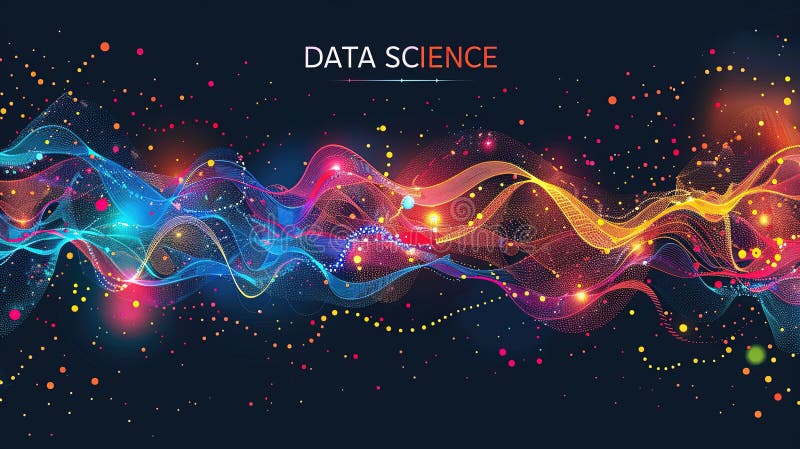 Data Flow Concept Big Data Technology And Data Science Illustration Visualizing Complex