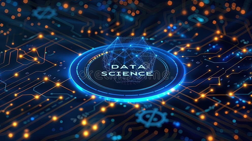 Data Flow Concept, Big Data Technology and Data Science Illustration ...