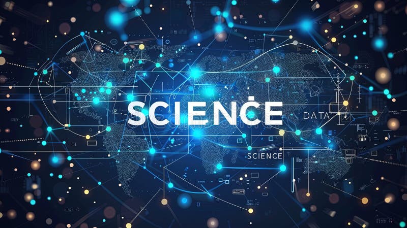 Data Flow Concept, Big Data Technology and Data Science Illustration ...