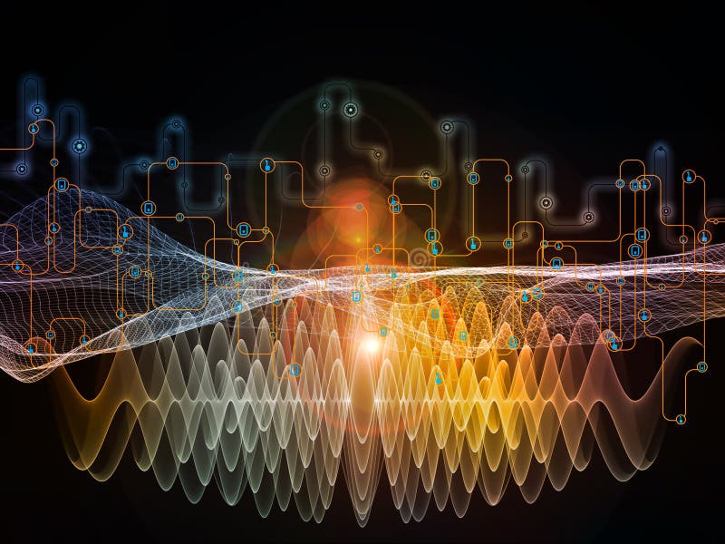 Way of Data Flow stock illustration. Illustration of internet - 92375944