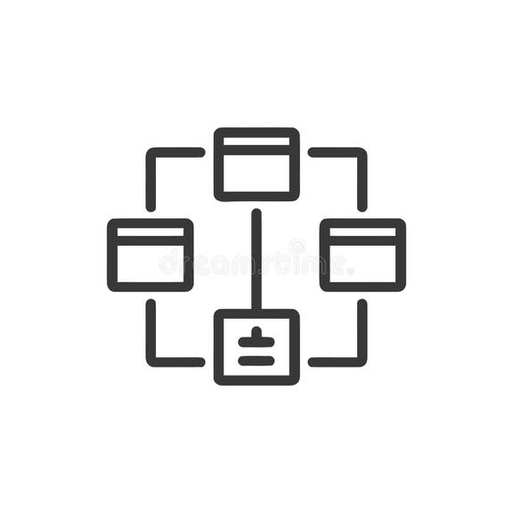 Connected Web Pages, Online Network, Data Sharing Concept Stock Vector ...