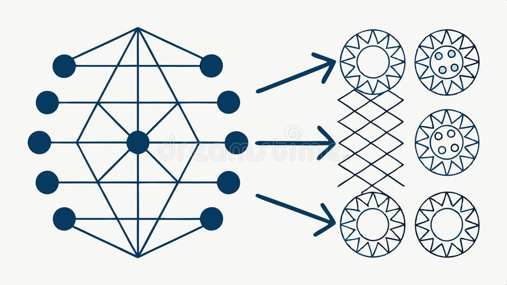 Data Flow Diagram, Network Analysis and System Architecture Vector ...