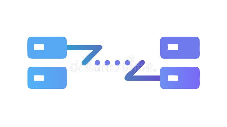 Data Flow Exchange Abstract Digital, Vector Design Generative AI Stock ...