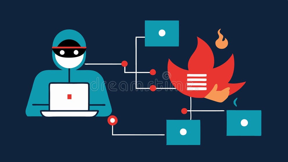 Data Flow with Firewall Arrows Representing Data Flow through a ...
