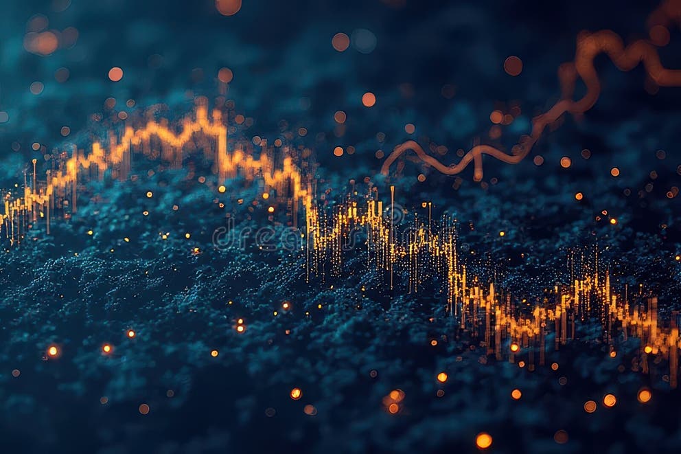Data Flow Visualization stock illustration. Illustration of motion ...