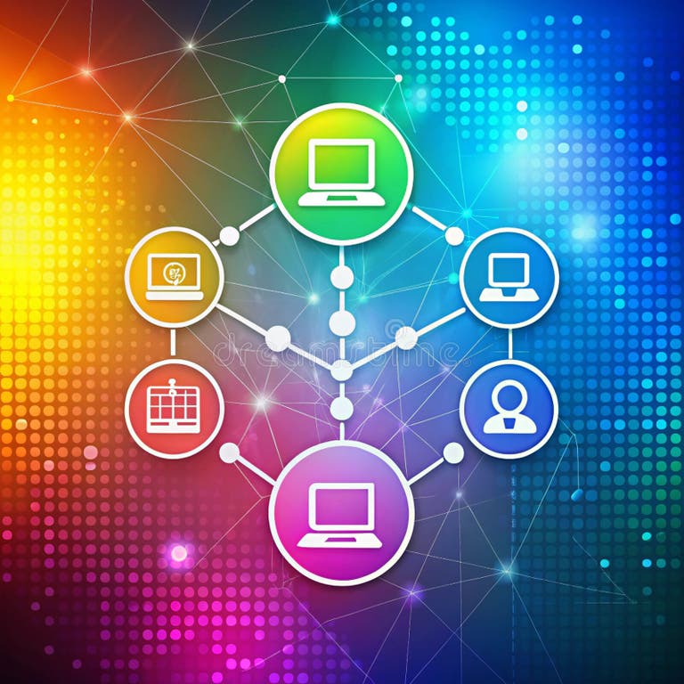 Data Flow: Visualizing the Movement of Information Stock Illustration - Illustration of ...