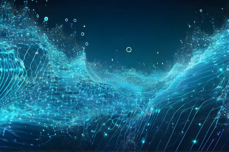 Data Flowing Across the Screen, Forming a Dark Black Seamless and ...