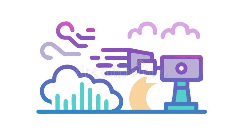 Data Flowing into Industrial Building, Smart Factory, Vector Design Generative AI Stock Vector ...