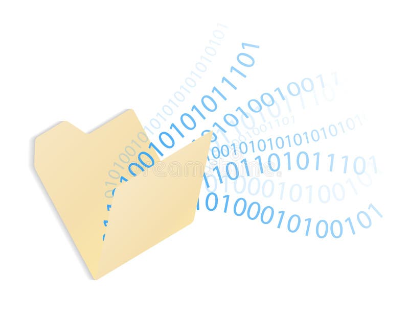 Data Folder stock illustration. Illustration of folder - 17157025