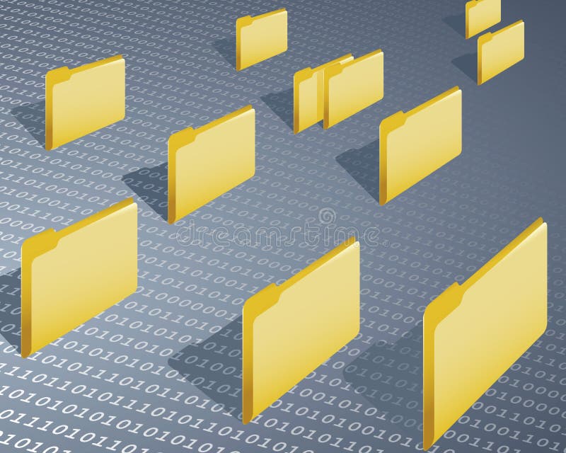 Data folder stock vector. Illustration of copy, business - 9066231