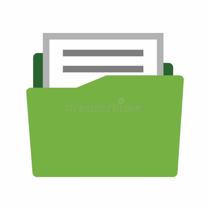 Data Folder Icon Vector Image. Stock Vector - Illustration of icon ...