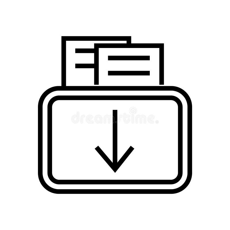 Folder Icon Vector Sign and Symbol Isolated on White Background, Folder ...