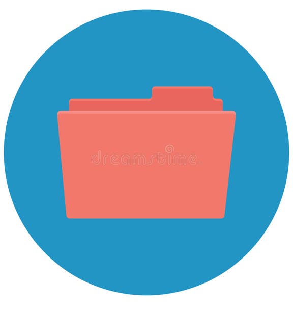 Data Folder Isolated Vector Icon that Can Be Easily Edit or Modified ...