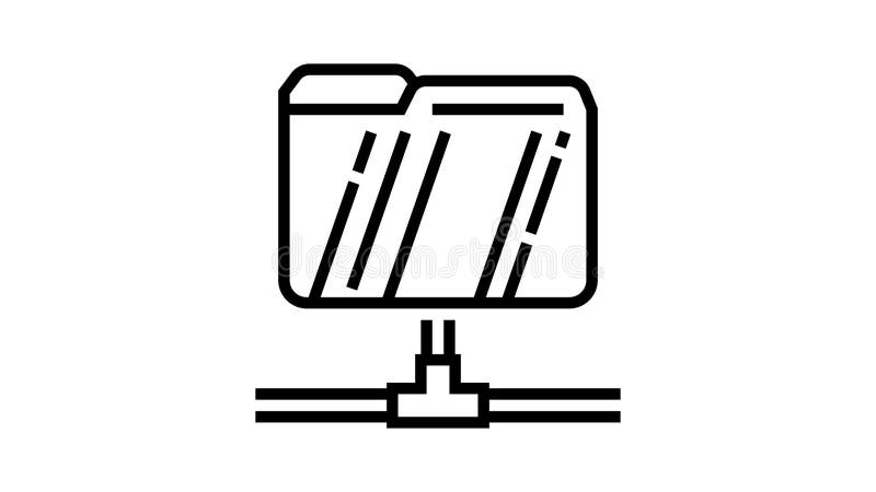 Office Folder Line Icon Animation Stock Video - Video of office ... Office Folder Line Icon Animation Stock Video - Video of office ...