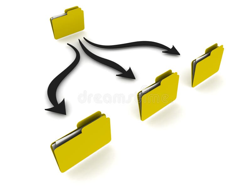 Data folder operations stock illustration. Illustration of software ...