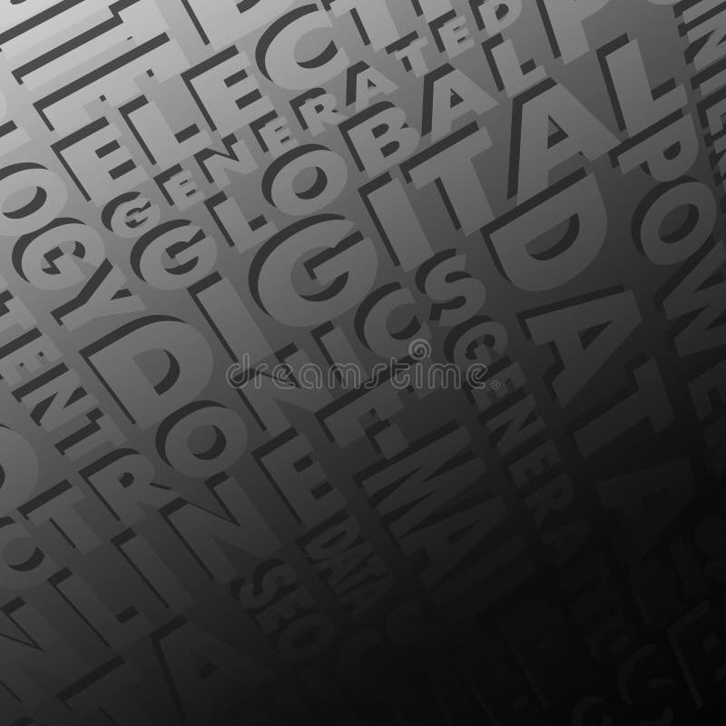 Data font black stock vector. Illustration of growth - 96262555