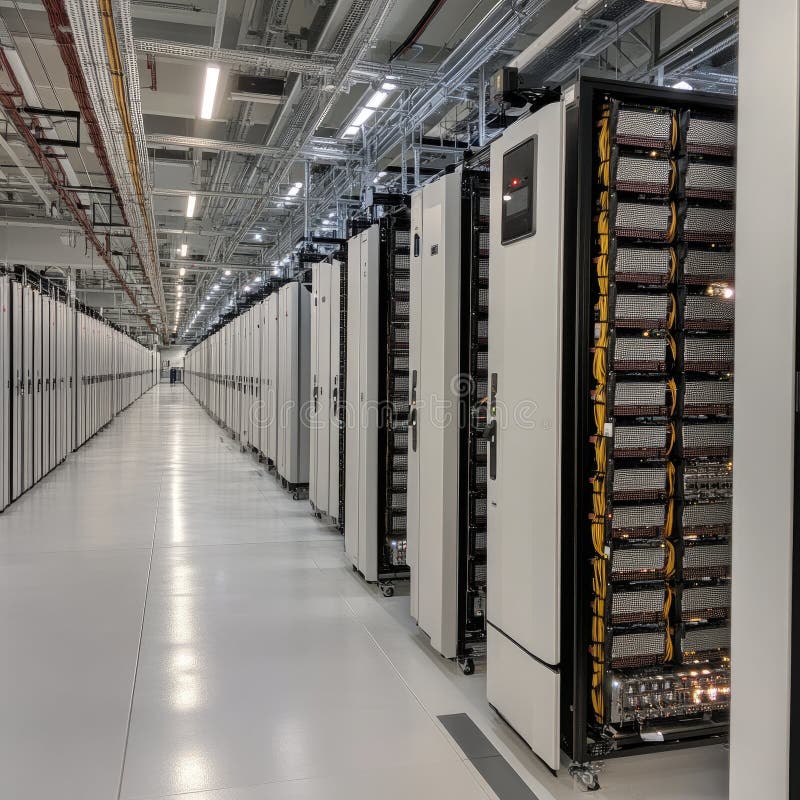 Data Fortress: Server Room Houses Advanced Technology, Meticulously To ...