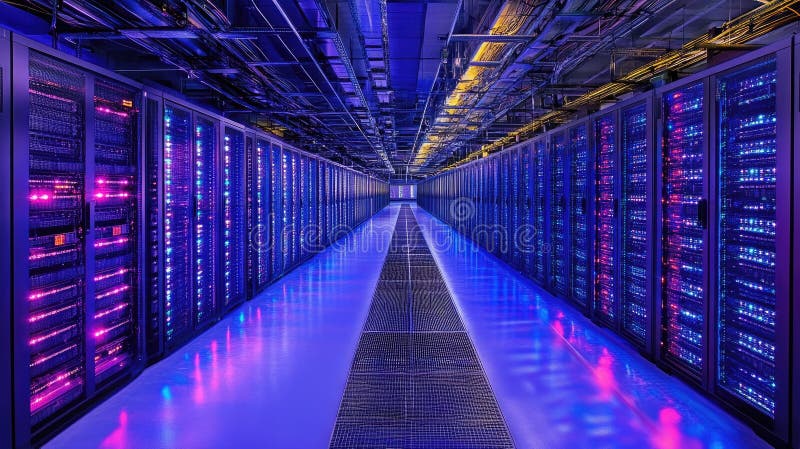 Data Fortress: Server Room Houses Advanced Technology, Meticulously To ...